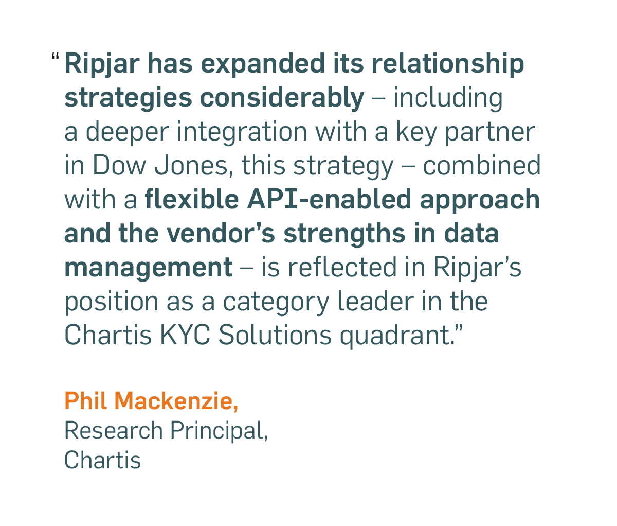 Ripjar Placed as Category Leader in Chartis KYC Solutions Quadrant - Ripjar